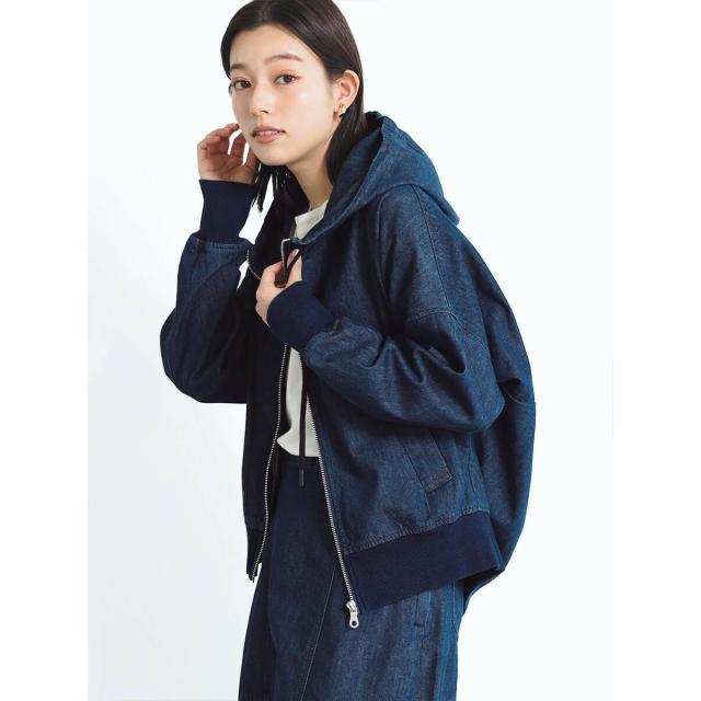 グランターブル（GRANDTABLE）/フード付きデニムアウター