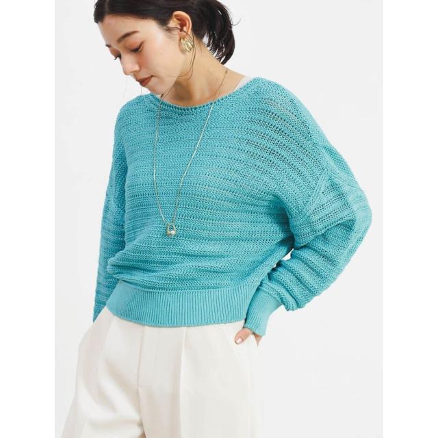 グランターブル（GRANDTABLE）/ローゲージ和紙糸ニット