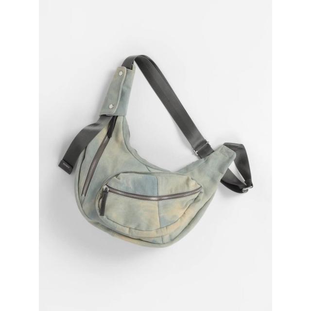 ヌエール（nouer）/ヴィンテージライクデニムハーフムーンバッグ