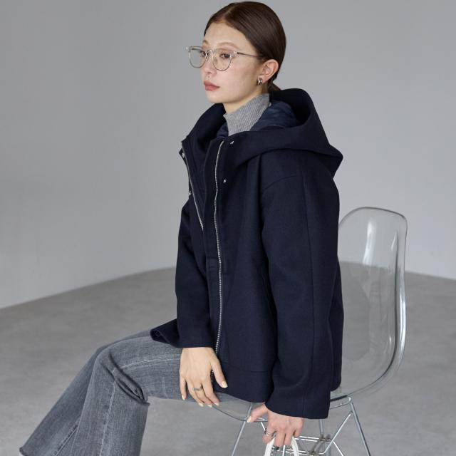 リリヤーノ（RIRIYANO）/コクーンシルエットショートコート