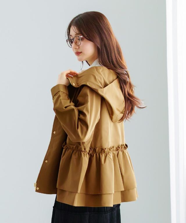 エミリアン（Emilyan）/【 Nano−Tex加工 】クリアツイル・ティアードフリルパーカー