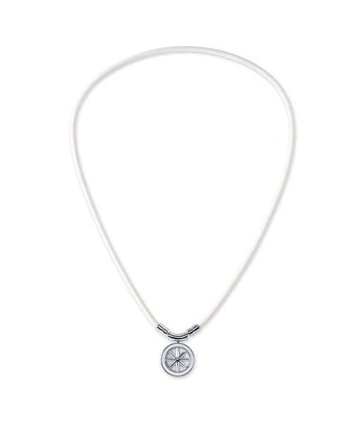 その他のブランド（other）/ネックレス EARTH MINI WHITE×SILVER 43CM