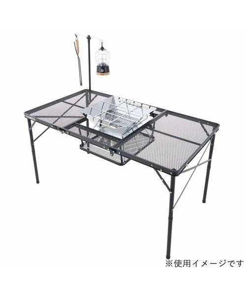 ロゴス（logos）/テーブル アイアンメッシュ 3FD BBQテーブル 13070−BC