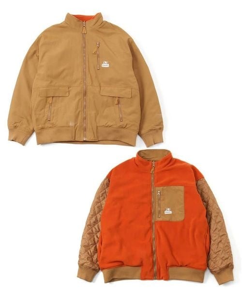 チャムス（CHUMS）/ジャケット Fleece Back Reversible Jacket (フリース バック リバーシ