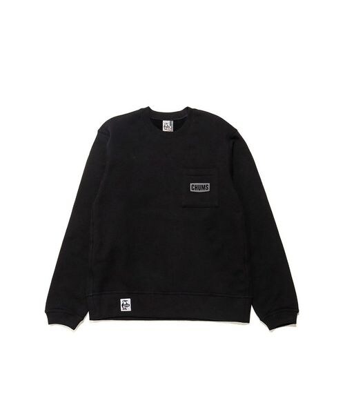 チャムス（CHUMS）/スウェット・パーカー CHUMS LOGO POCKET CREW TOP (チャムスロゴ ポケット