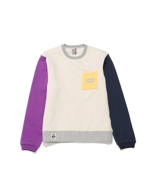 チャムス（CHUMS）/スウェット・パーカー CHUMS LOGO POCKET CREW TOP (チャムスロゴ ポケット