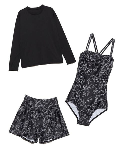 サニデイズトウキョウ（sanideiz TOKYO）/フィットネス PLAY with WATER 水着ワンピース3点セット LADIES