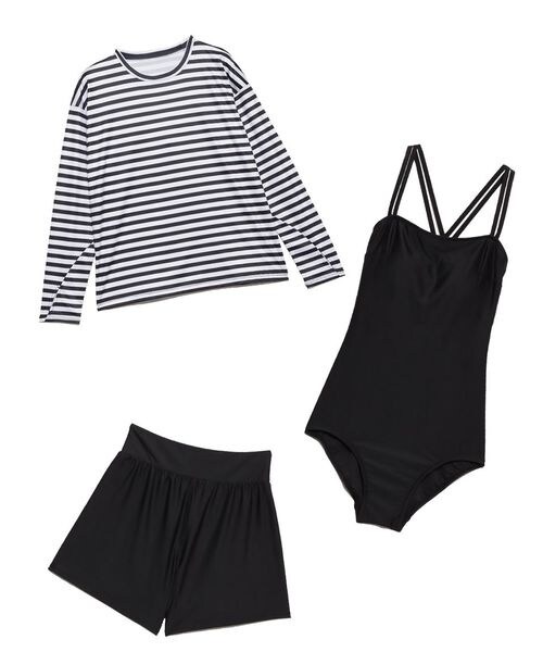サニデイズトウキョウ（sanideiz TOKYO）/フィットネス PLAY with WATER 水着ワンピース3点セット LADIES
