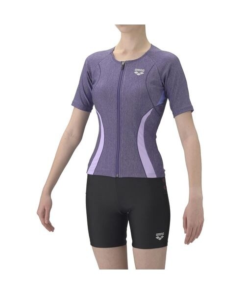 アリーナ（arena）/フィットネス フィットネスセパレーツ(カバーバック・ミドルレッグ・差し込みパッド)