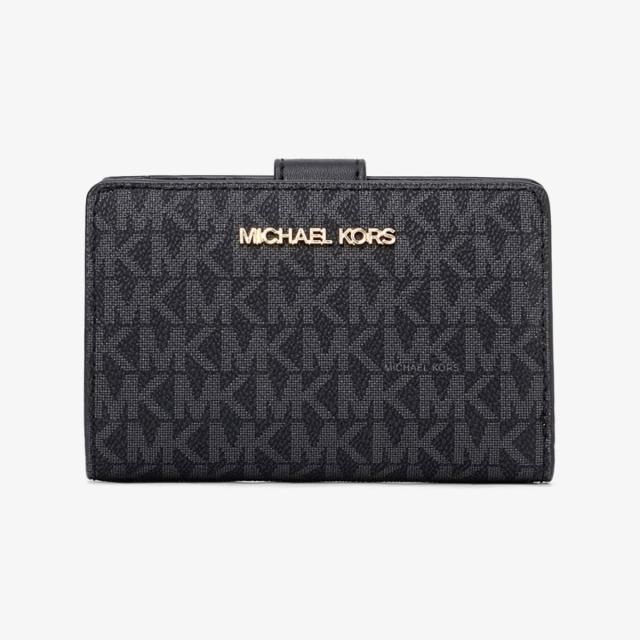 【NEW】マイケル・コース（Michael Kors）/JET SET TRAVEL ビルフォールド ジップ コンパクトウォレット ミディアム