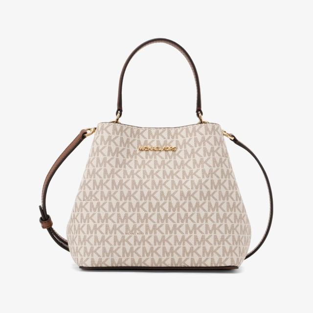 マイケル・コース（Michael Kors）/PRATT バケット クロスボディ スモール − MKシグネチャー