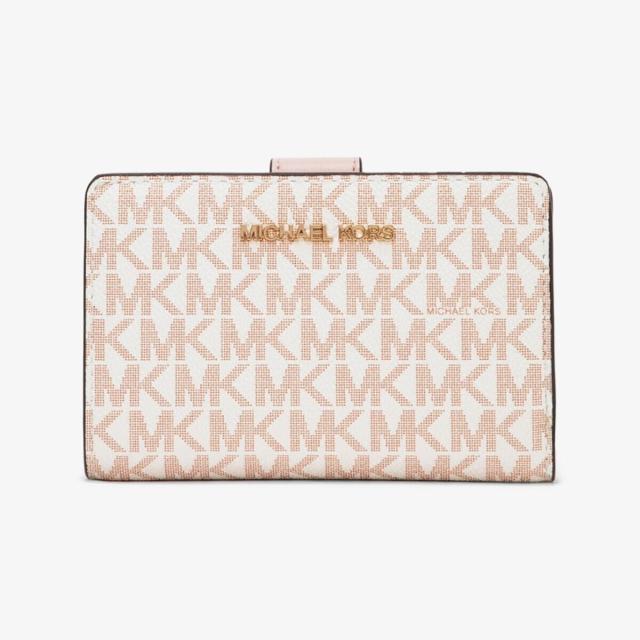 マイケル・コース（Michael Kors）/JET SET TRAVEL ビルフォールド ジップ コンパクトウォレット ミディアム