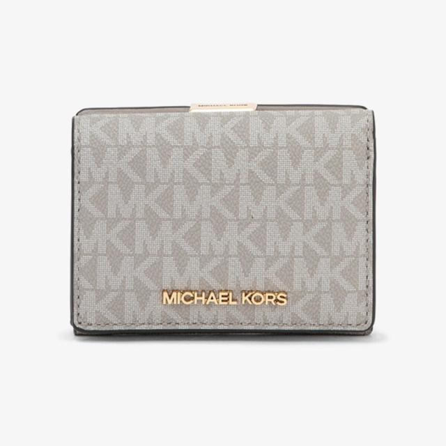 マイケル・コース（Michael Kors）/JET SET TRAVEL コンパクト ウォレット ミディアム − MKシグネチャー