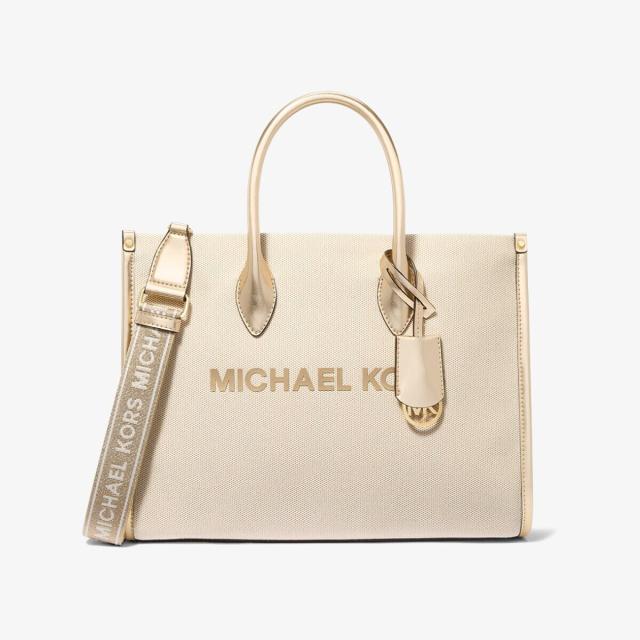 マイケル・コース（Michael Kors）/MIRELLA メタリック & キャンバス トート ミディアム