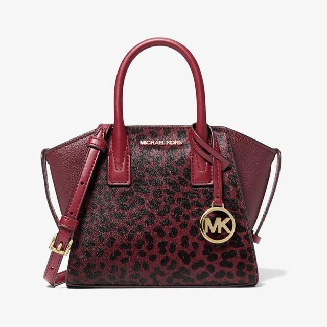マイケル・コース（Michael Kors）/AVRIL チータープリント カーフヘア レザー サッチェル エクストラスモール