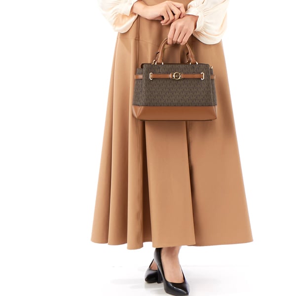 マイケル・コース（Michael Kors）/REED センタージップ ベルテッド サッチェル スモール − MKシグネチャー