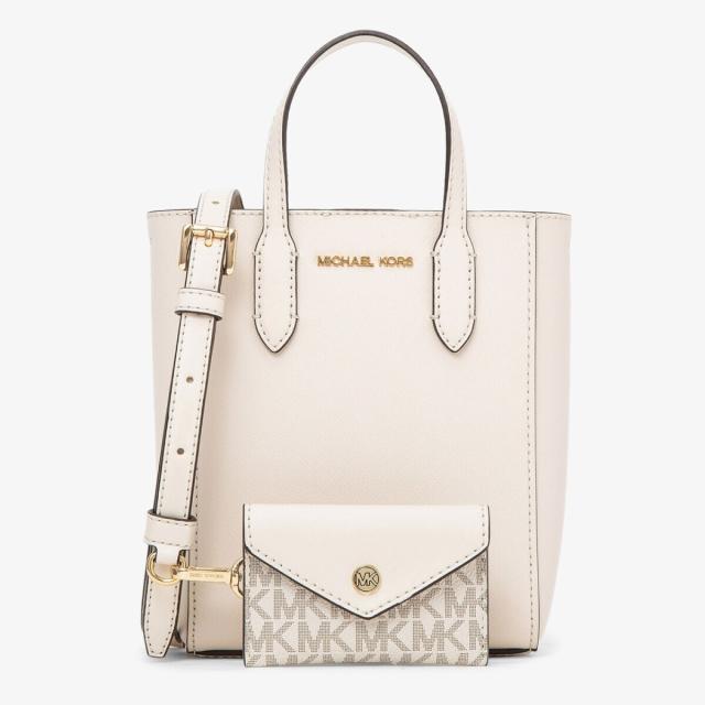 マイケル・コース（Michael Kors）/VINCENT サフィアーノレザー クロスボディ ウィズ カードケース エクストラスモール