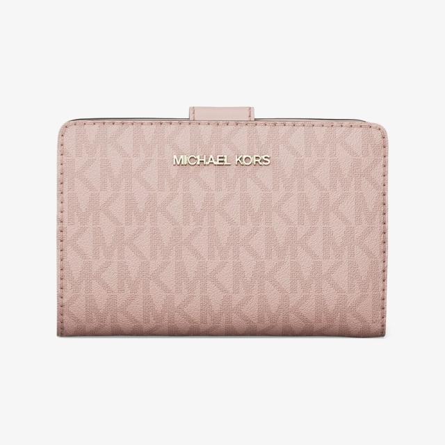 マイケル・コース（Michael Kors）/JET SET TRAVEL ビルフォールドジップコンパクトウォレットミディアム −MKシグネチャー