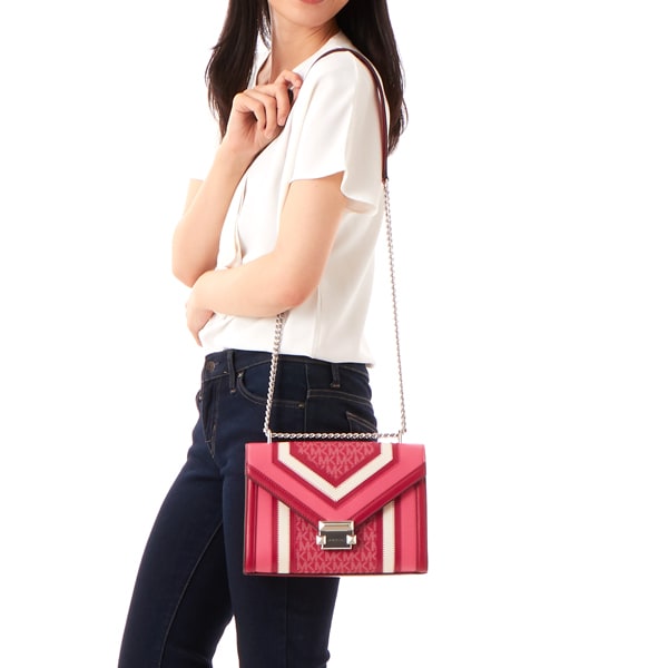 マイケル・コース（Michael Kors）/WHITNEY カラーブロック フラップ チェーン ショルダー ミディアム