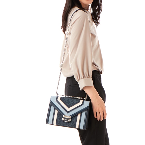 マイケル・コース（Michael Kors）/WHITNEY カラーブロック フラップ チェーン ショルダー ミディアム