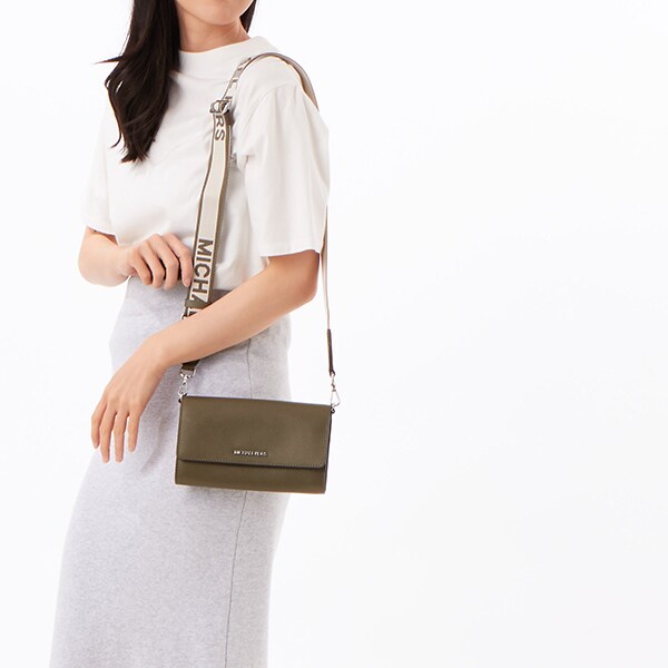 マイケル・コース（Michael Kors）/JET SET ITEM LG ZA WALLET XBODY クロスボディ