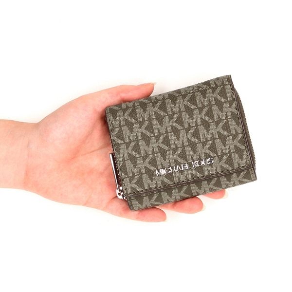 マイケル・コース（Michael Kors）/JET SET TRAVEL ミッド ジップウォレット スモール − MKシグネチャー
