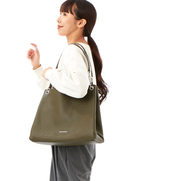 マイケル・コース（Michael Kors）/CHRISTINA ぺブル レザー ショルダー ラージ