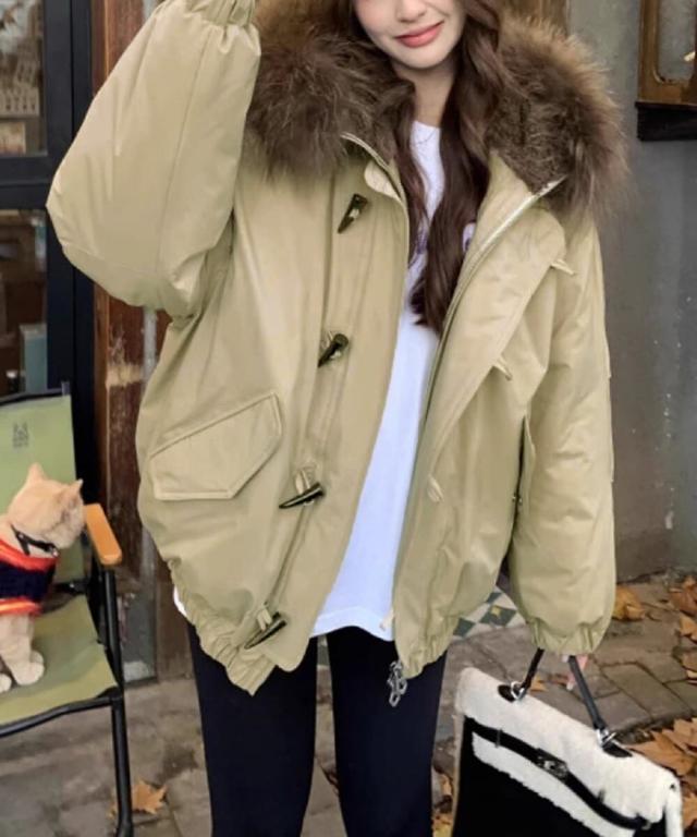 【NEW】ミニミニストア（miniministore）/トグルボタン中綿ジャケットファー襟コート