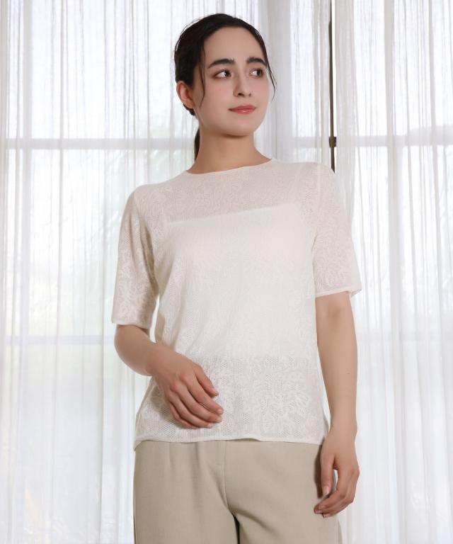 ディケイドクラシック（DECADE CLASSIC）/【DECADE CLASSIC】花柄レース 半袖トップスの通販はau PAY マーケット ...