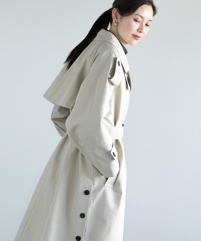 ディケイドクラシック（DECADE CLASSIC）/【DECADE CLASSIC】ダブルブレスト ロングトレンチコート