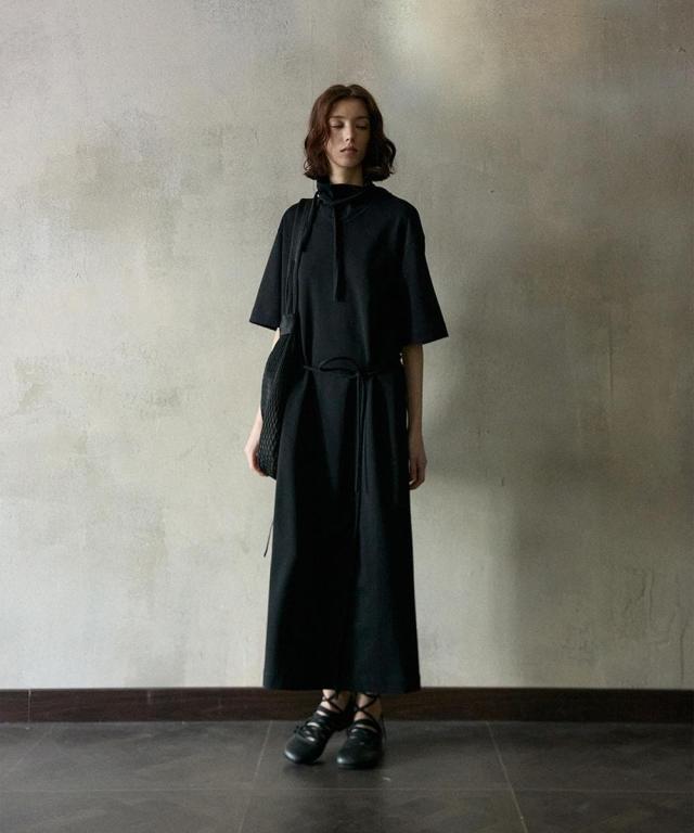 ディケイドクラシック（DECADE CLASSIC）/DECADE CLASSIC べシーク ハイネック ハーフスリーブ ワンピース