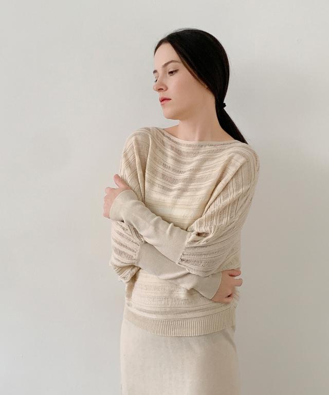 ディケイドクラシック（DECADE CLASSIC）/DECADE CLASSIC ドルマンスリーブニットフルオーバー