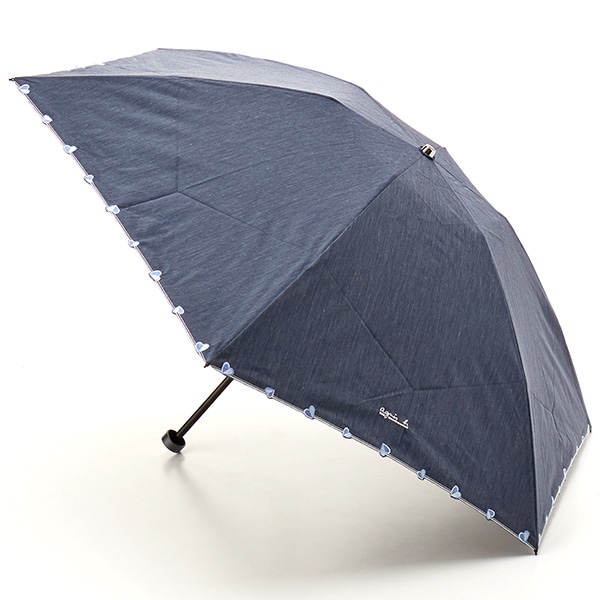 アニエスベー（agnes b．）/【 agnes b．（アニエスベー）】ハート刺しゅう晴雨兼用傘（折りたたみ傘）