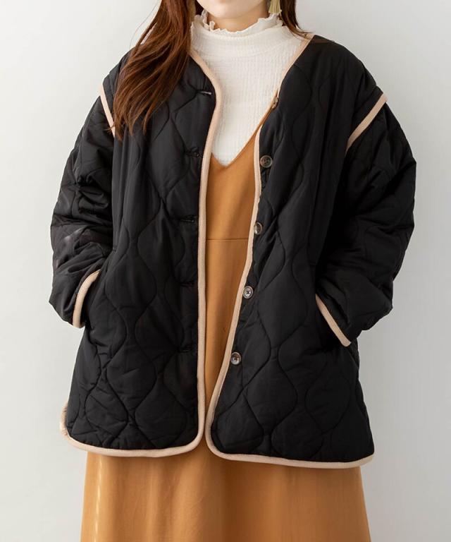 アットワン（atONE）/つけ袖3Wayキルティングブルゾン