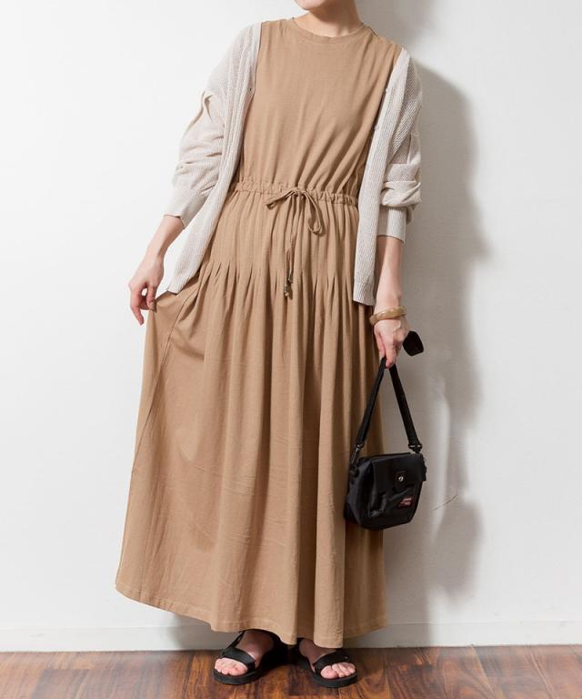 アットワン（atONE）/タックスカートワンピース