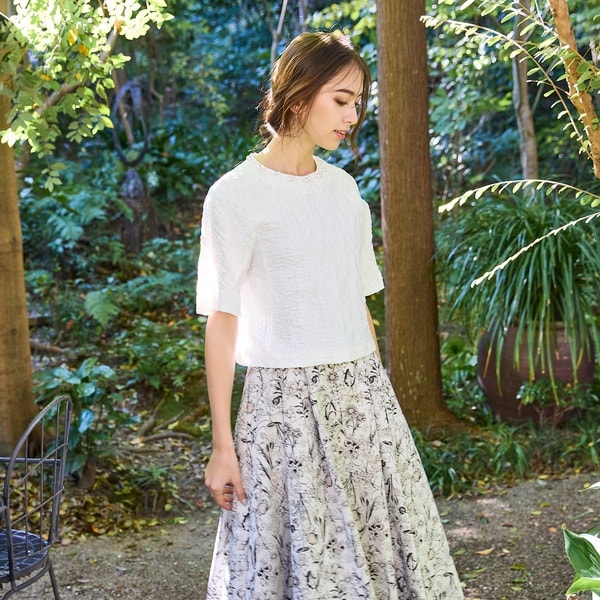 オーディア ミューズ（Audie a Muses）/ラッセルジャガードブラウス