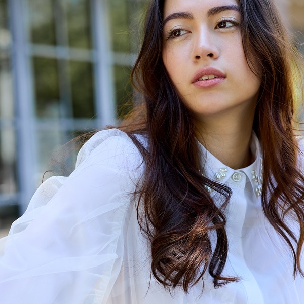 オーディア ミューズ（Audie a Muses）/チュールレイヤードブラウス