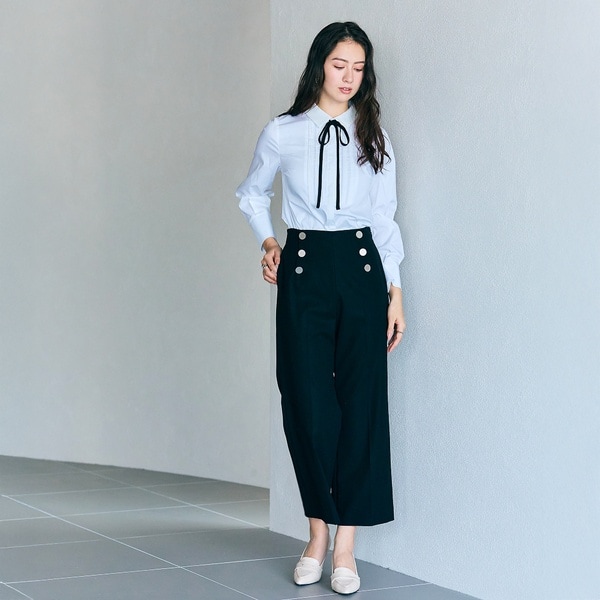 オーディア ミューズ（Audie a Muses）/スパンコール襟ブラウス