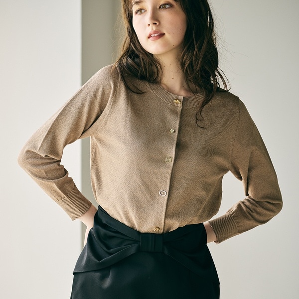 オーディア ミューズ（Audie a Muses）/ミニビジュー釦カーディガン
