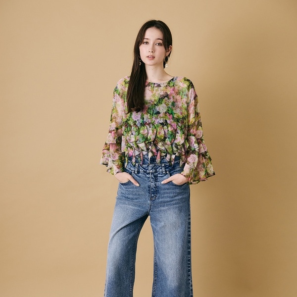 オーディア ミューズ（Audie a Muses）/ラッフルフリルブラウス