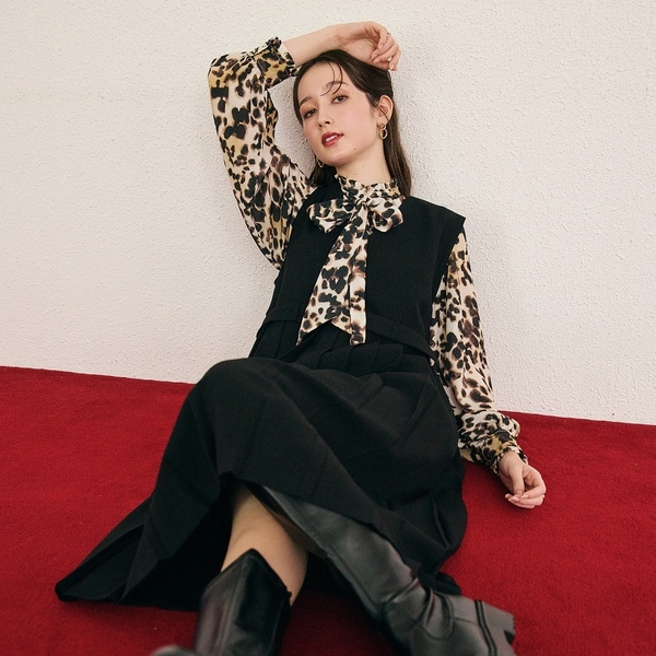 オーディア ミューズ（Audie a Muses）/トラッド風プリーツワンピース