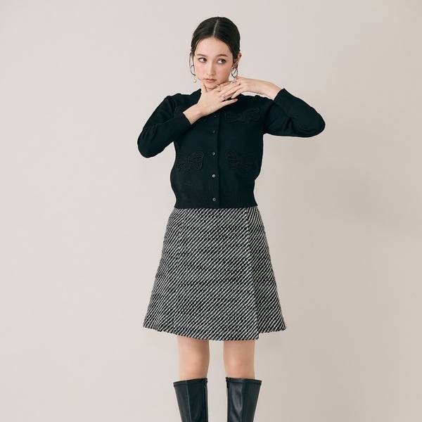 オーディア ミューズ（Audie a Muses）/MIXカラーミニスカート/綾目