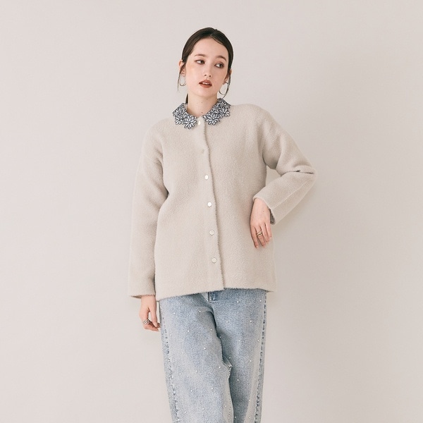 オーディア ミューズ（Audie a Muses）/シャギーニットカーディガン