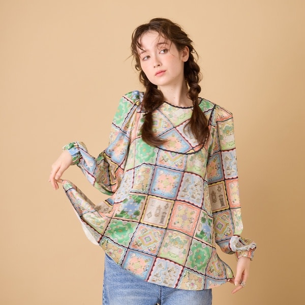 ジョリープッペ（Jolly Poupee）/【22fabric】ハンカチコレクター/ ブラウス