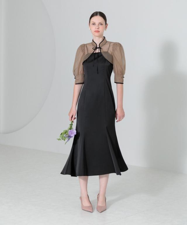 レジャ（Leja）/【LEJA】ショートボレロマーメイドワンピースセットアップロングドレス