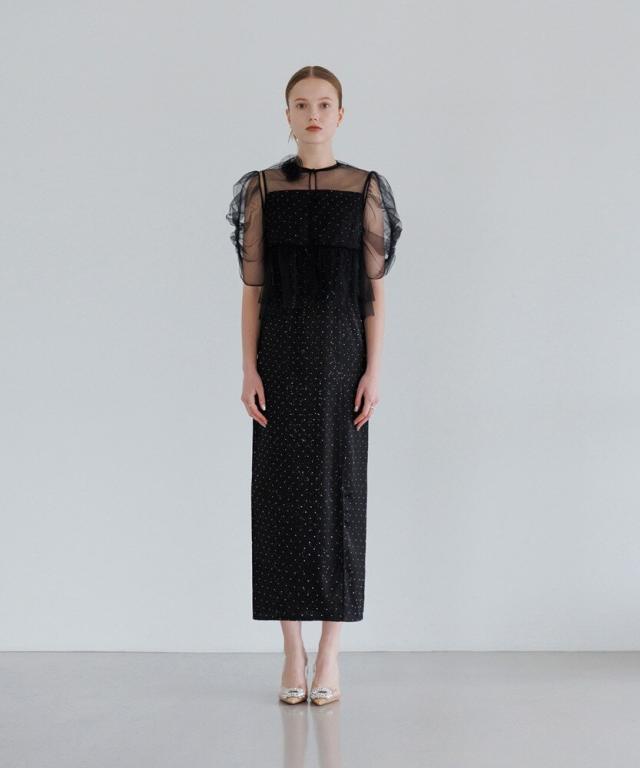 レジャ（Leja）/チュールドットストーンIラインドレス