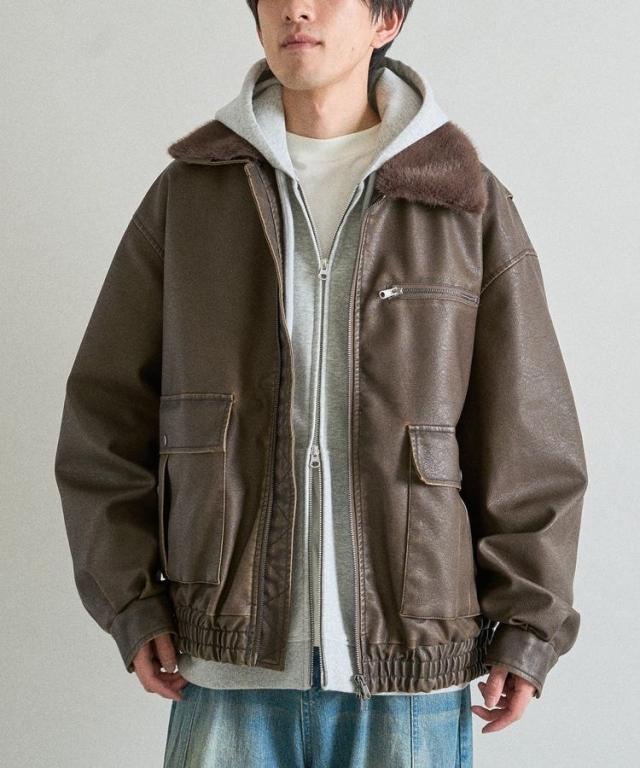 クラフトスタンダードブティック（CRAFT STANDARD BOUTIQUE）/襟ファー脱着式G−1フライトジャケット