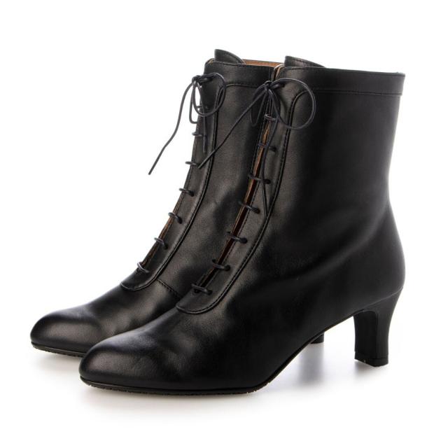 シプレ（CHYPRE）/24秋冬新作5．5cm本革綺麗目マニッシュレトロレースアップブーツ