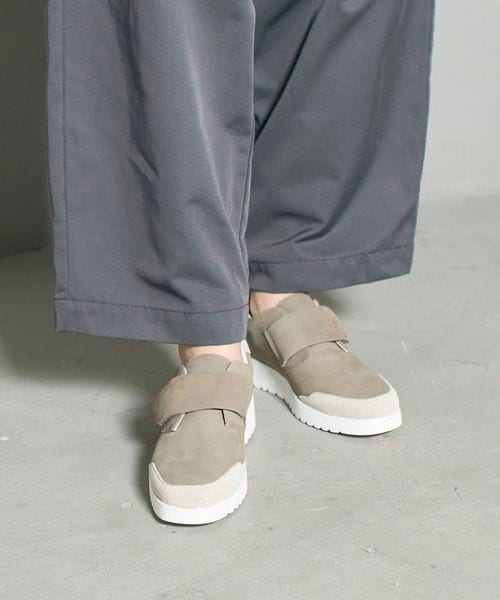 ディッシー（D’ICI）/オールレザーベルクロスニーカー