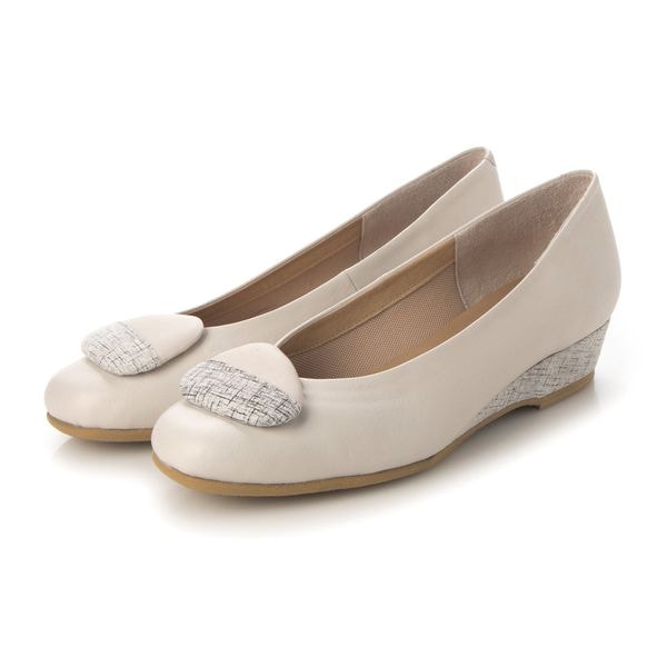 ディッシー（D’ICI）/モチーフウエッジヒールパンプス